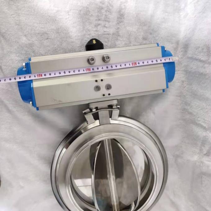 Sanitary Electric Disc Plate butterfly valve,Customized 200 DN300 DN400 ...